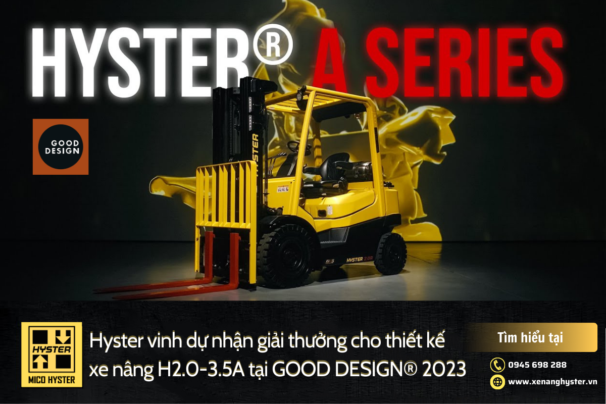 Xe nâng H2.0-3.5A Hyster đạt giải thưởng GOOD DESIGN® 2023 - Xe nâng ...